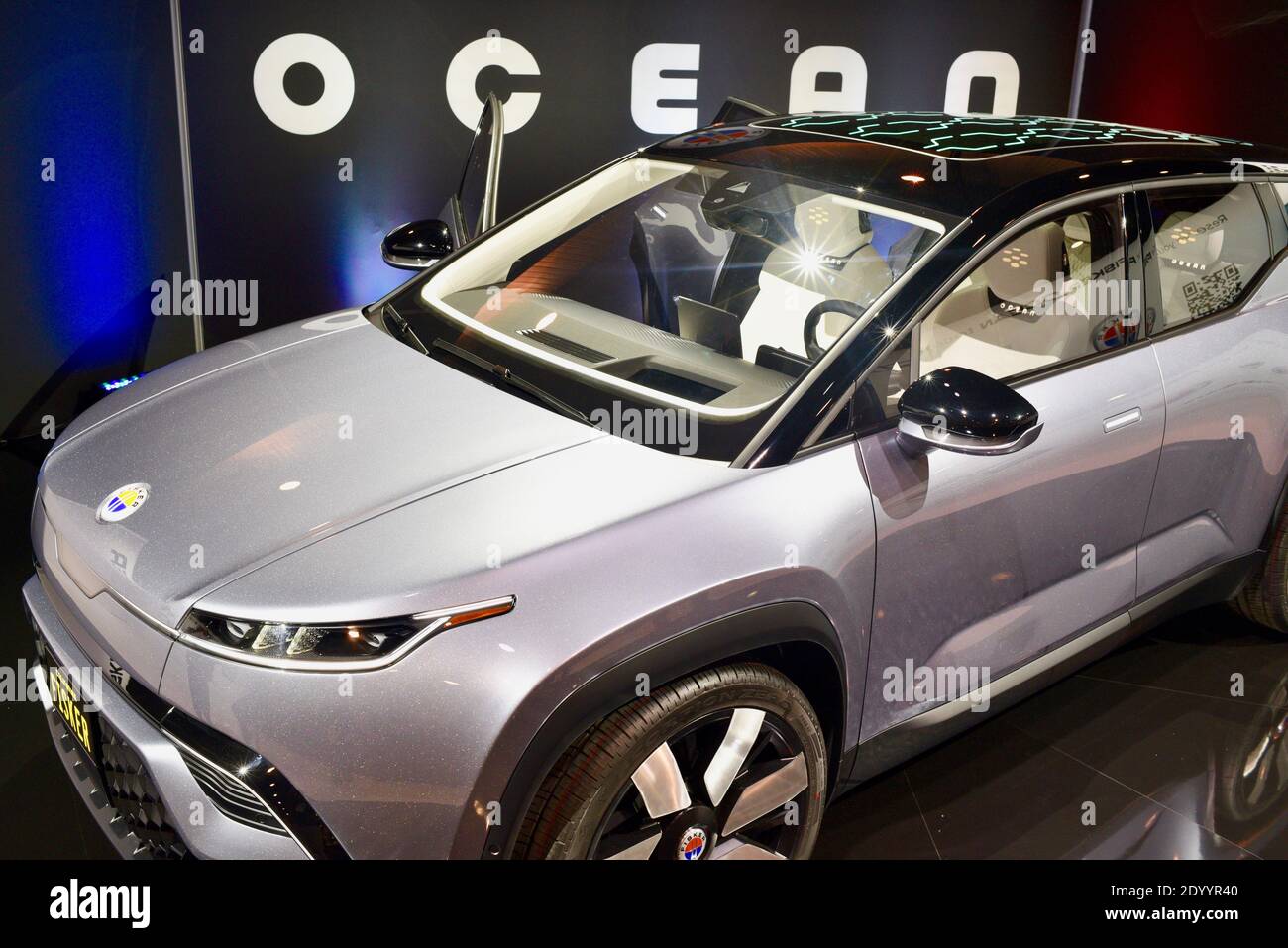 All-electric Fisker Automotive Ocean crossover vehicle, with solar ...