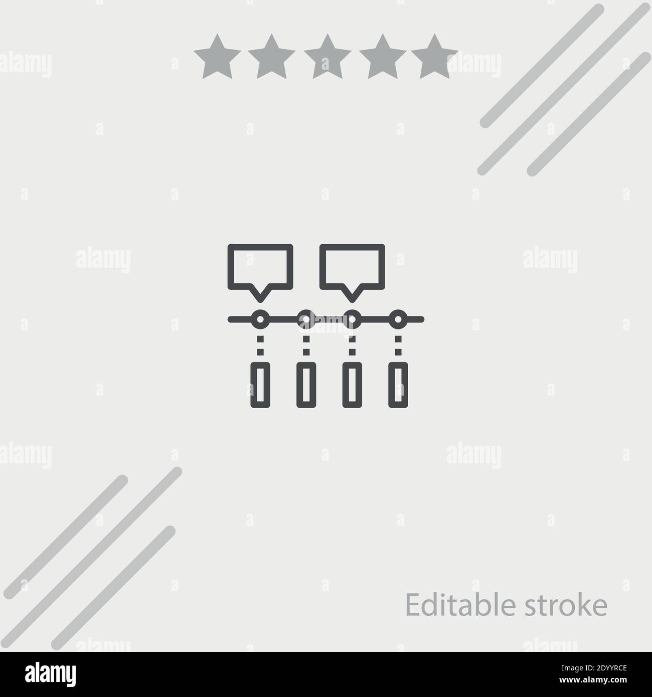 timeline vector icon modern simple vector illustration Stock Vector ...