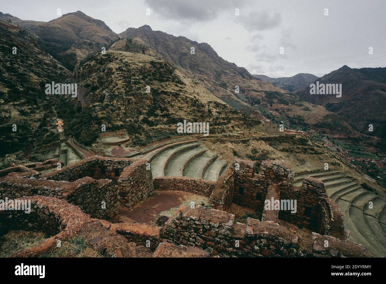 Inca Ruins in Pisac, Peru, South America Stock Photo - Alamy