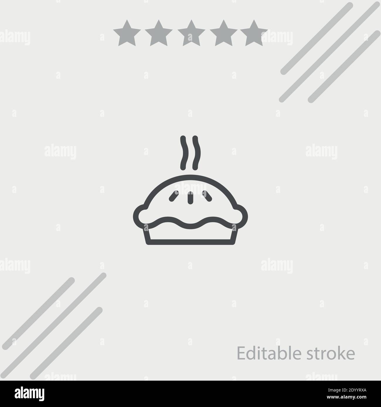 hot pie vector icon modern simple vector illustration Stock Vector ...