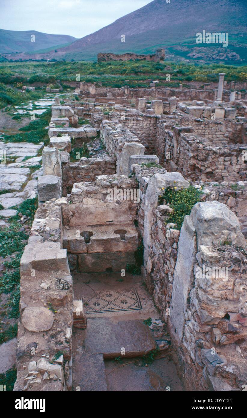Archive scan of Archaeological Site Bulla Regia, ruins of Barber, Punic ...