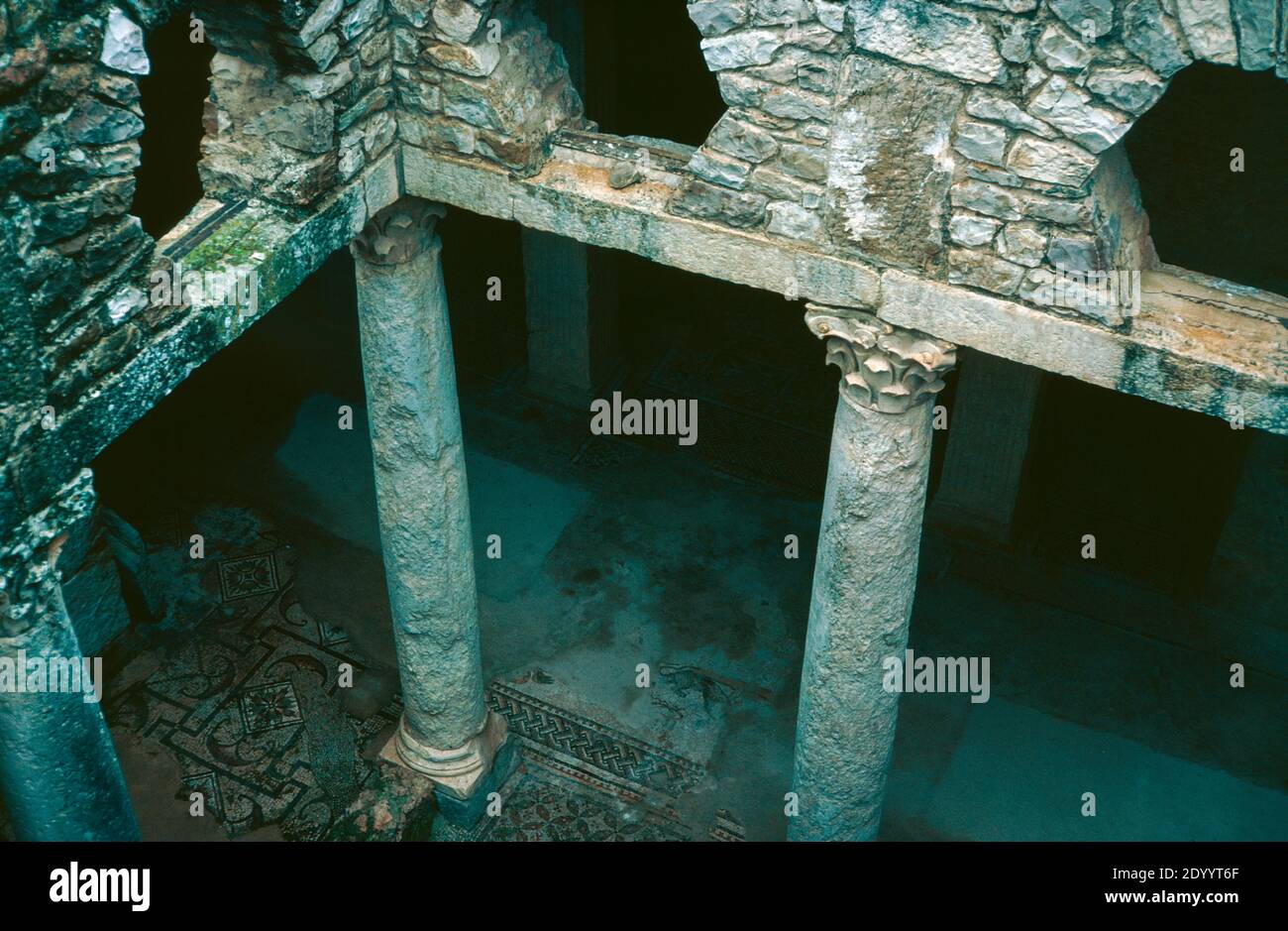 Archive scan of Archaeological Site Bulla Regia, ruins of Barber, Punic ...