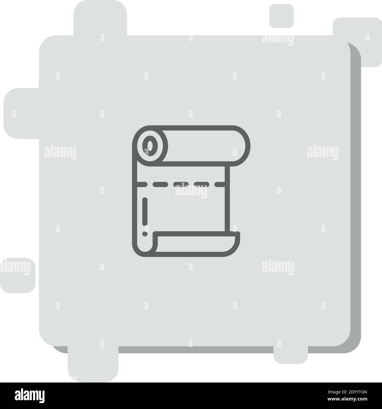 paper roll vector icon modern simple vector illustration Stock Vector ...