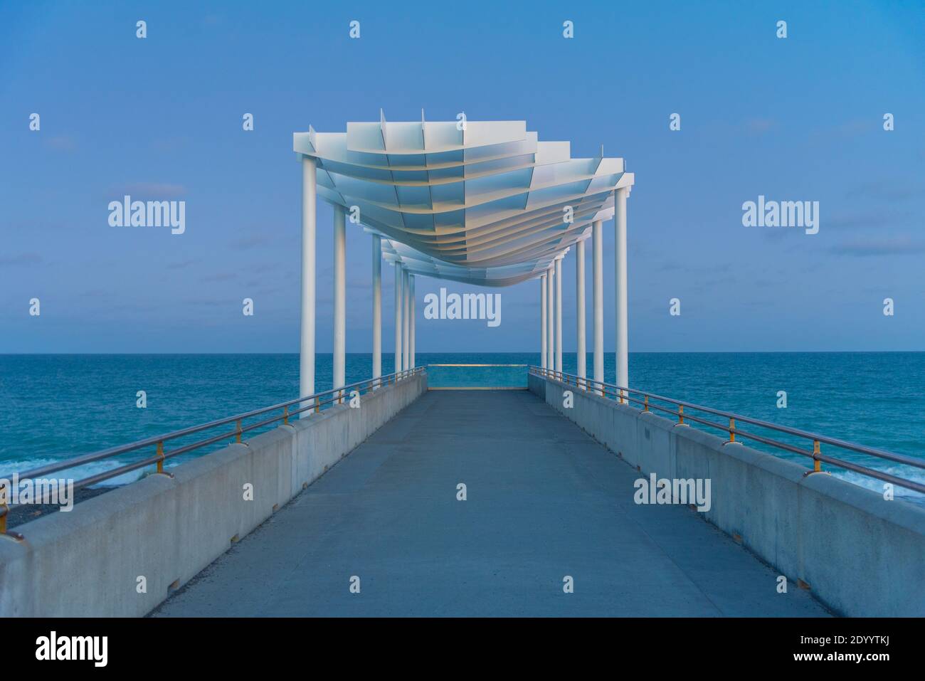 Marine Parade viewing platform in Napier, New Zealand Stock Photo - Alamy