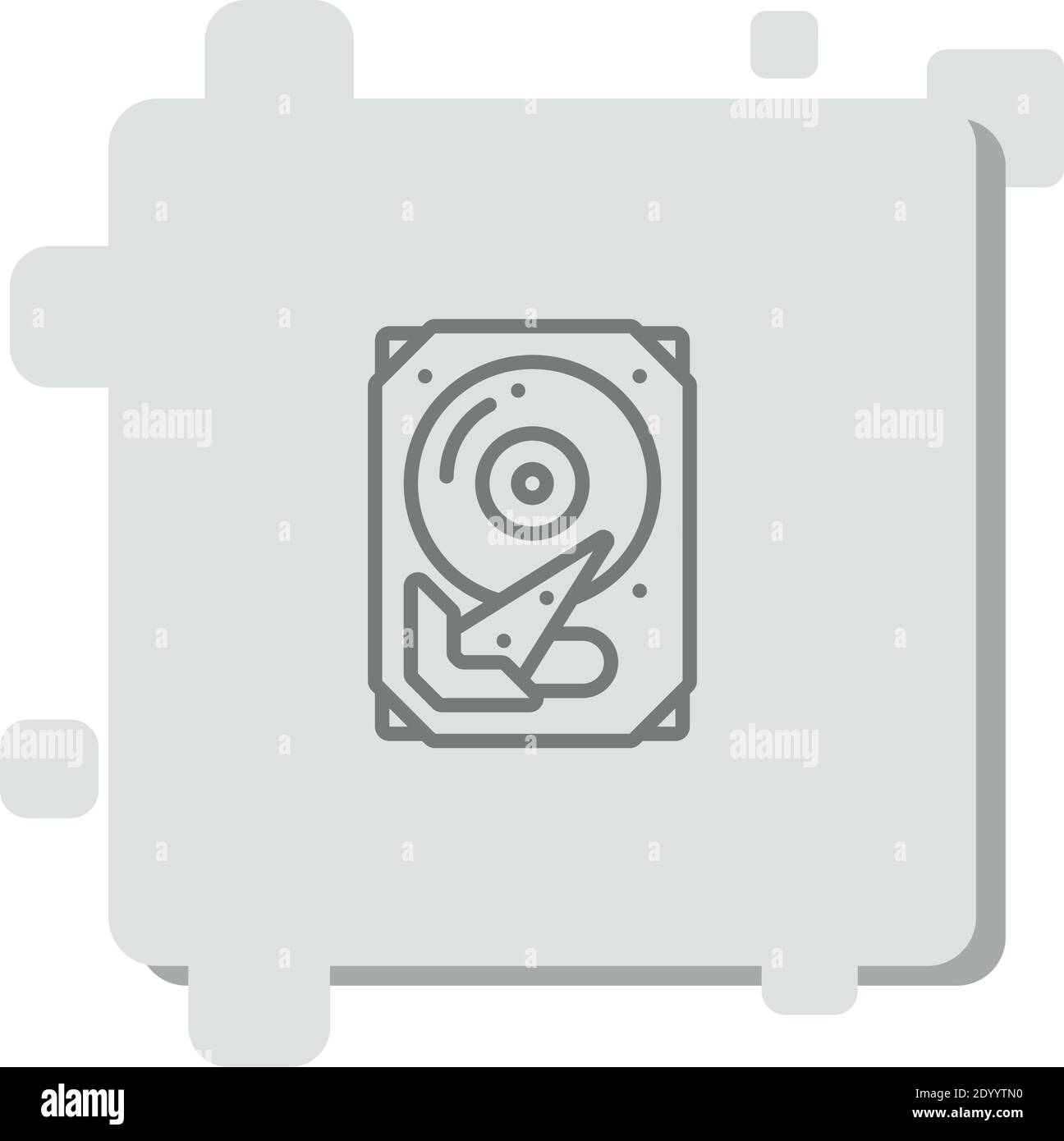 hdd vector icon modern simple vector illustration Stock Vector Image ...