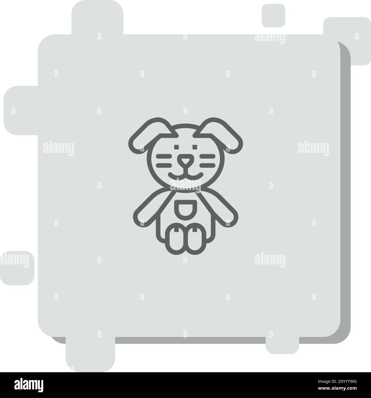 doll vector icon modern simple vector illustration Stock Vector Image ...