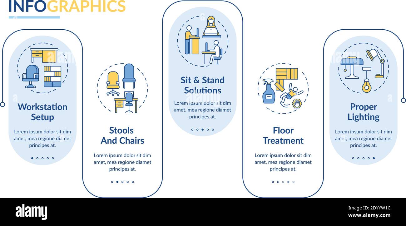 Workstation Design Vector Infographic Template Stock Vector Image And Art Alamy
