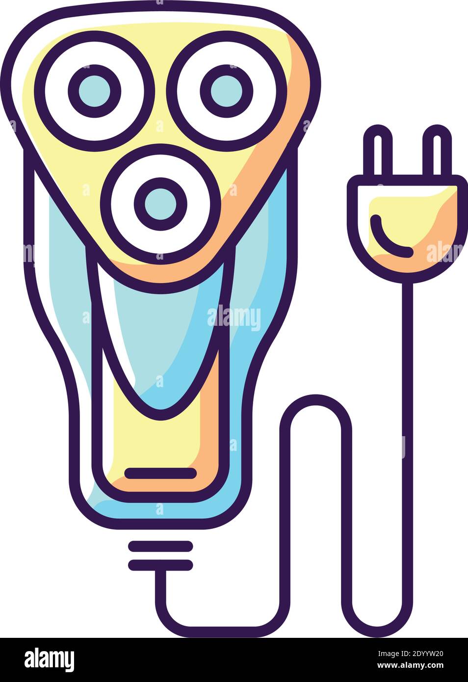 Woman electric razor icon Stock Vector Images - Alamy