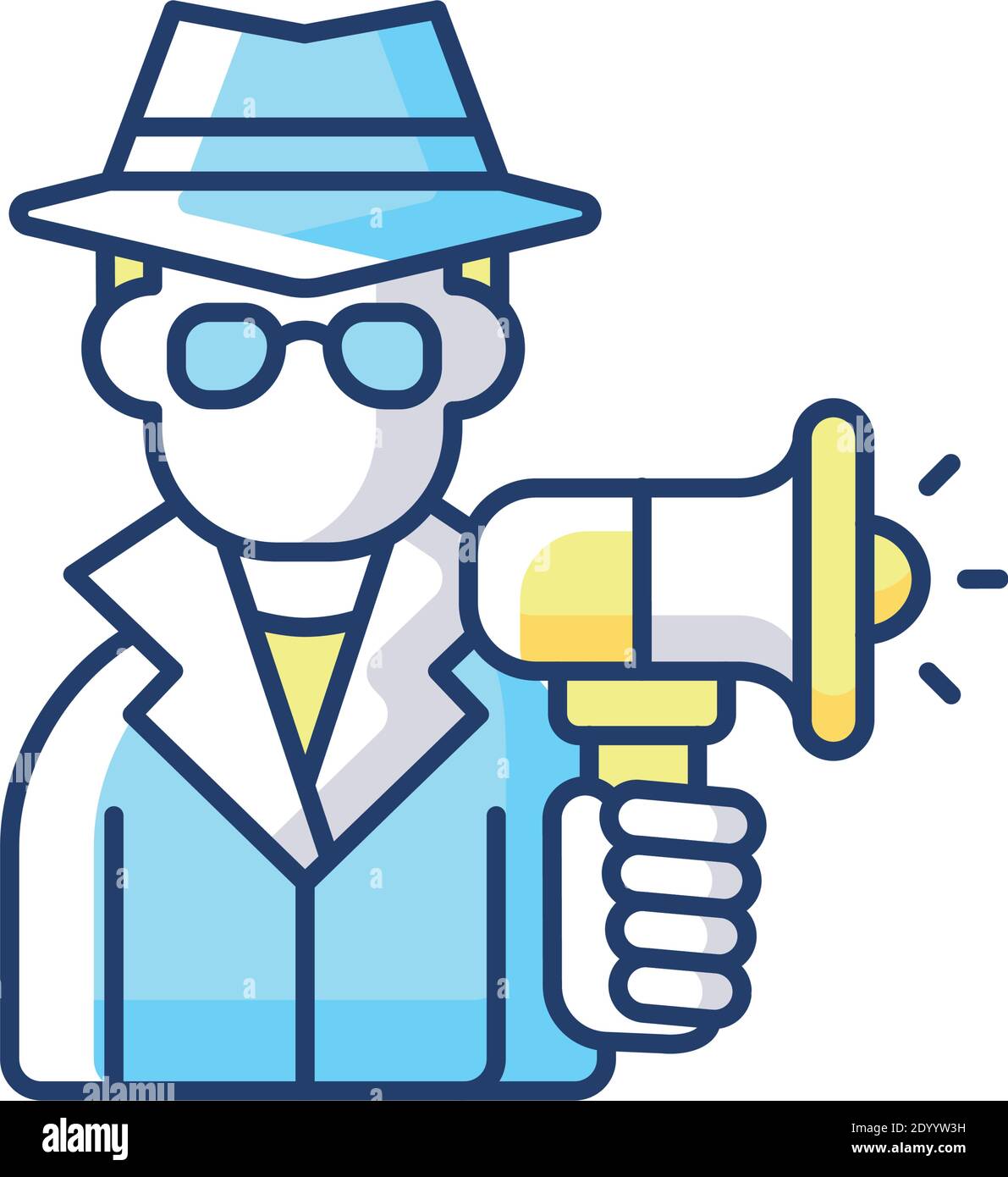 Undercover marketing RGB color icon Stock Vector Image & Art - Alamy