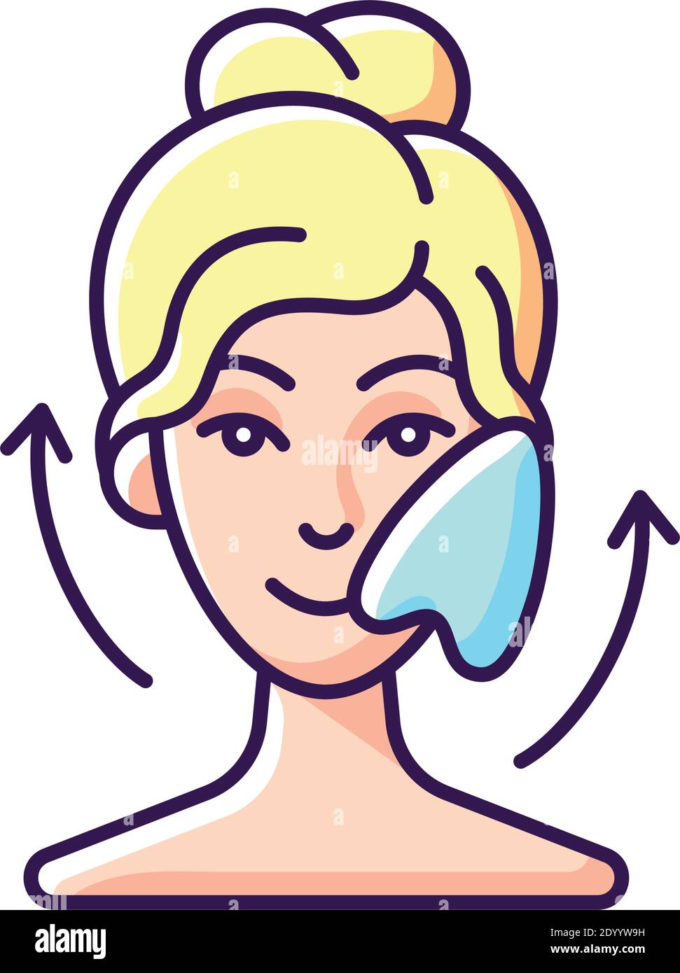 Gua sha therapy Stock Vector Images - Alamy