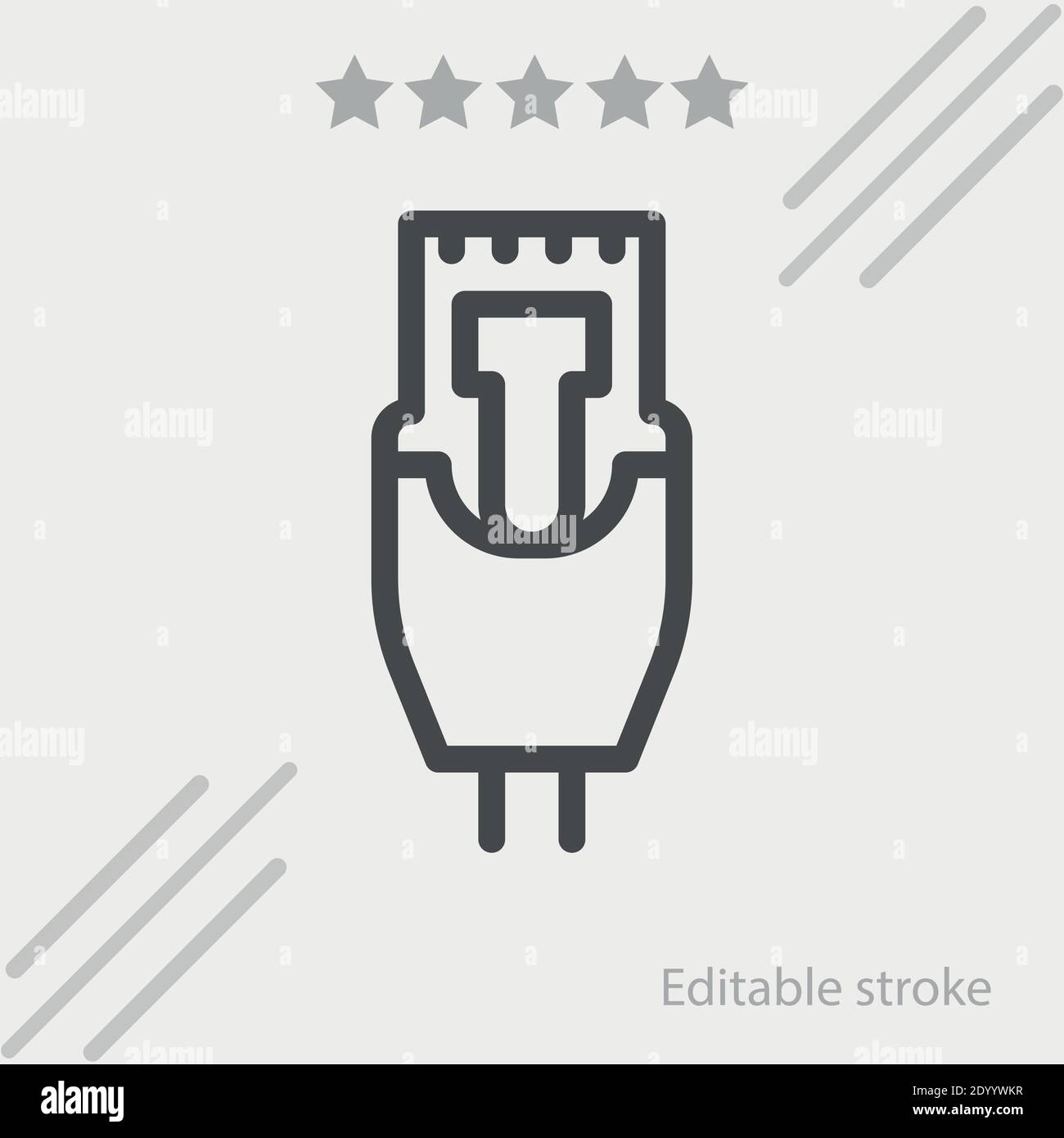 ethernet vector icon modern simple vector illustration Stock Vector ...