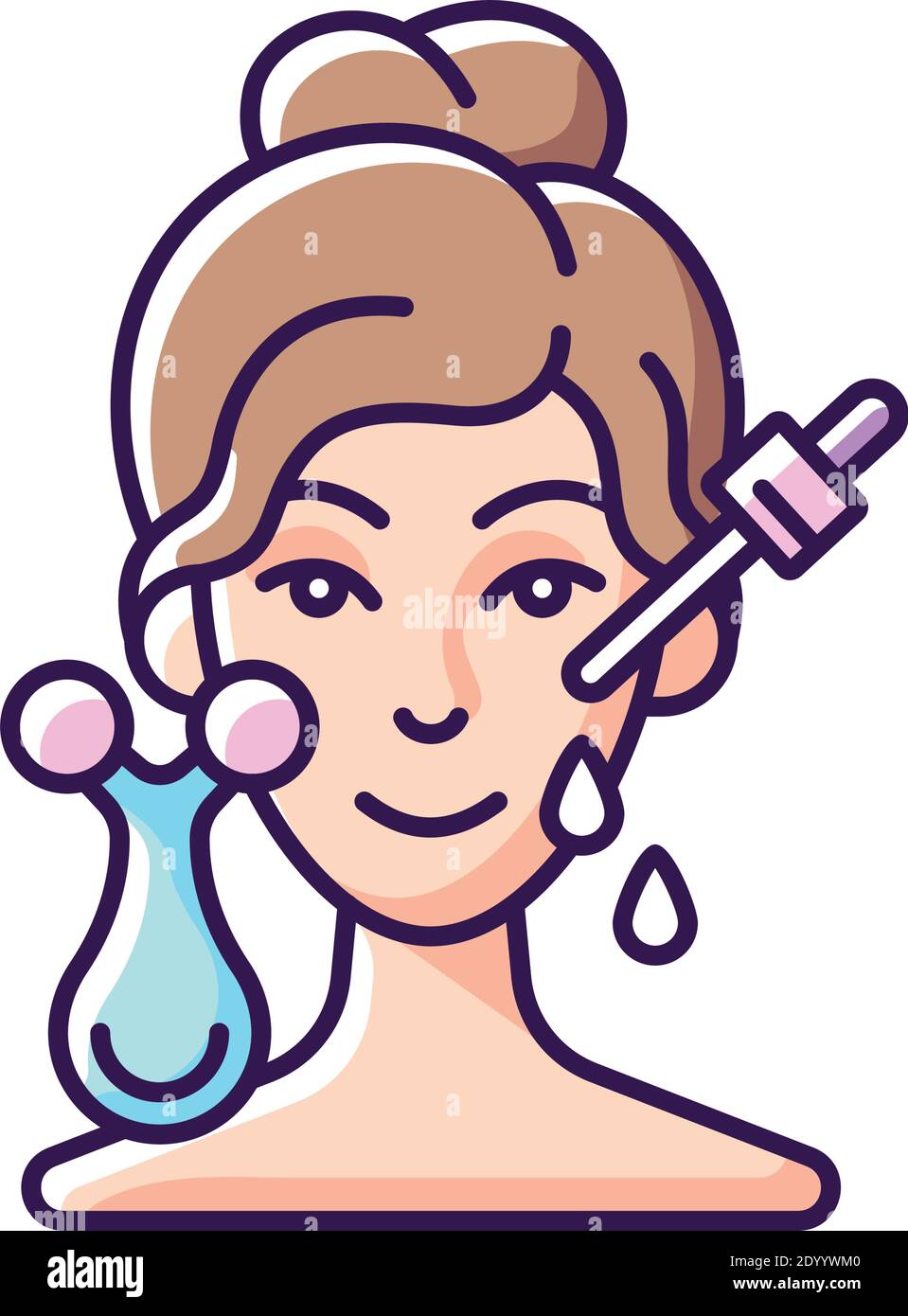 Stimulating massage Stock Vector Images - Alamy