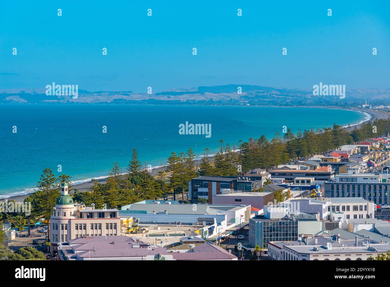 Aerial view of Napier, New Zealand Stock Photo - Alamy