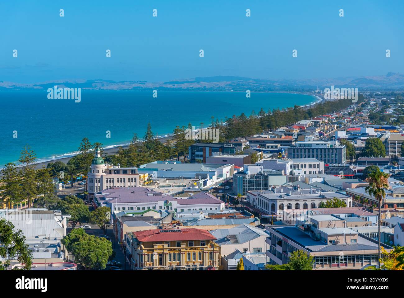 Aerial view of Napier, New Zealand Stock Photo - Alamy