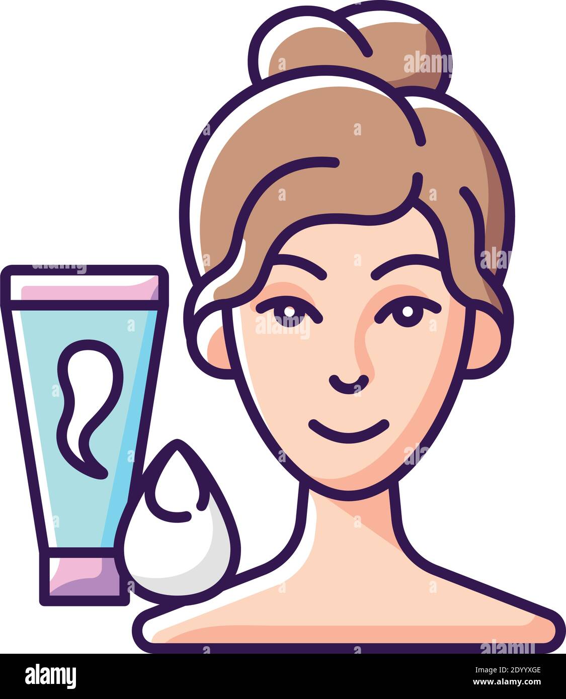 Makeup sponge RGB color icon Stock Vector Image & Art - Alamy