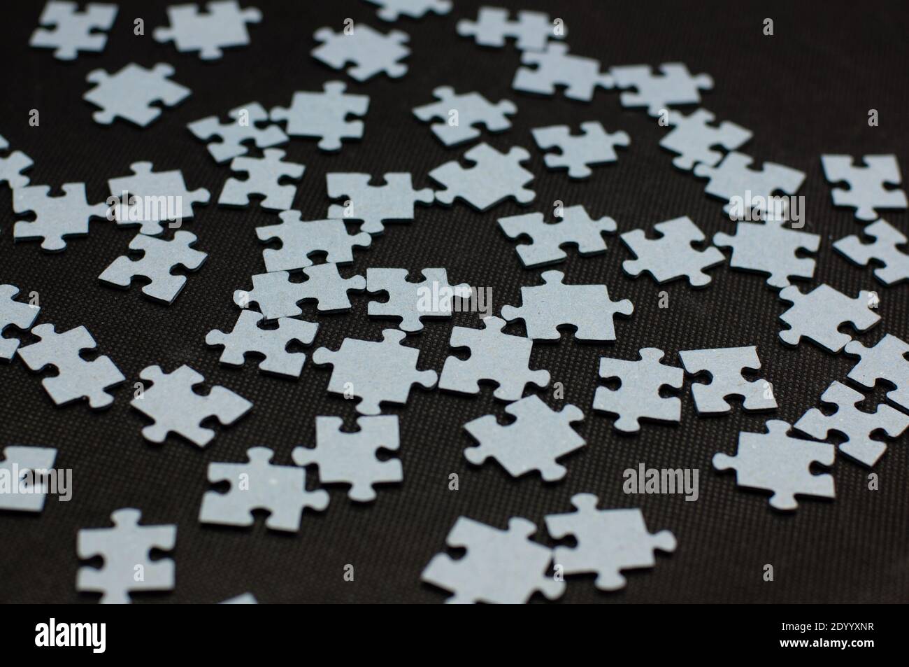Puzzle pieces black shapes hi-res stock photography and images - Alamy