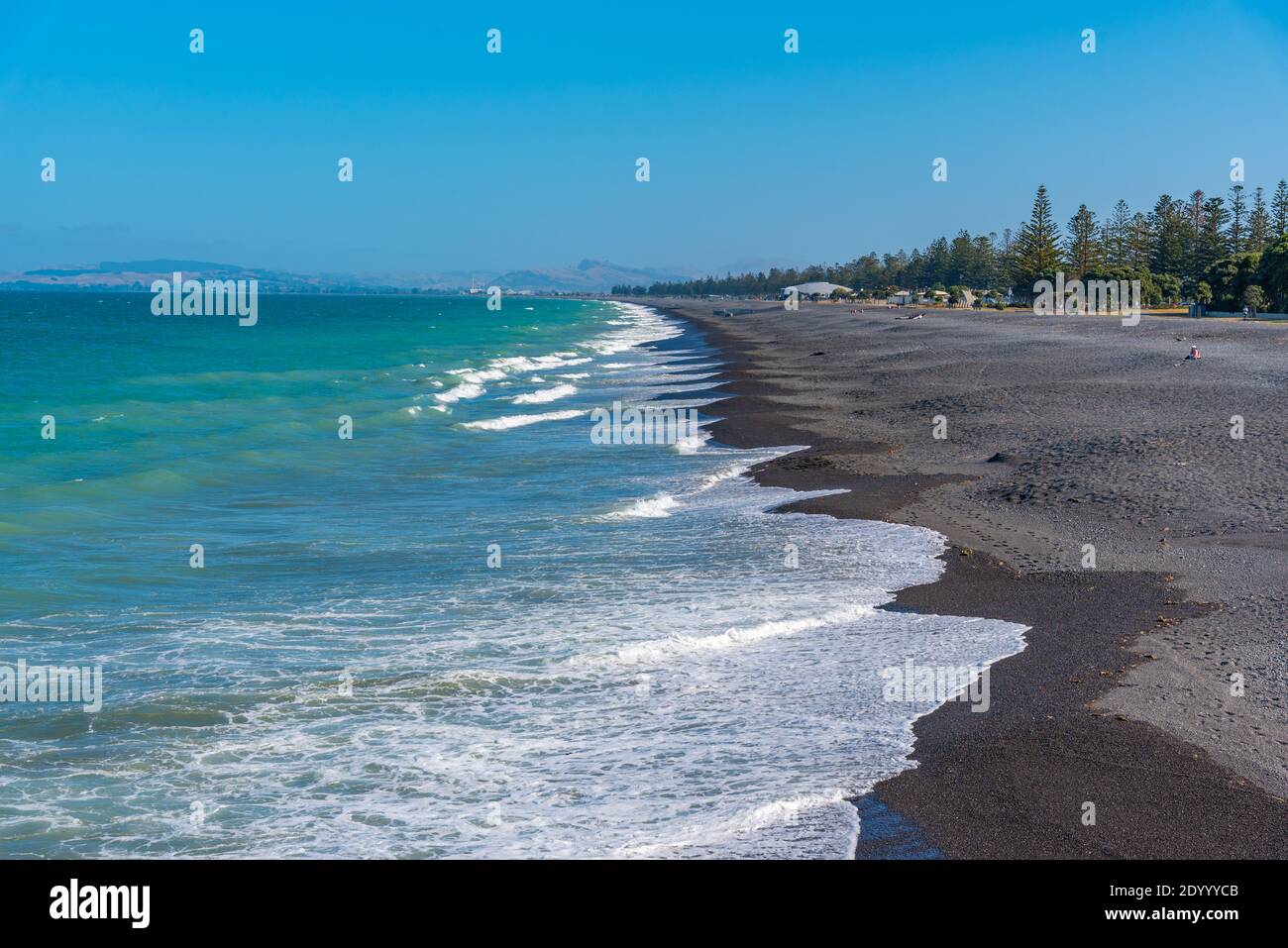 Beach at Napier, New Zealand Stock Photo - Alamy