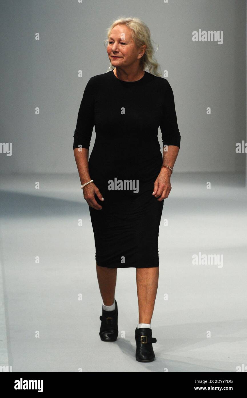 Designer Agnes B. makes an appearance after her Spring-Summer 2014 ...