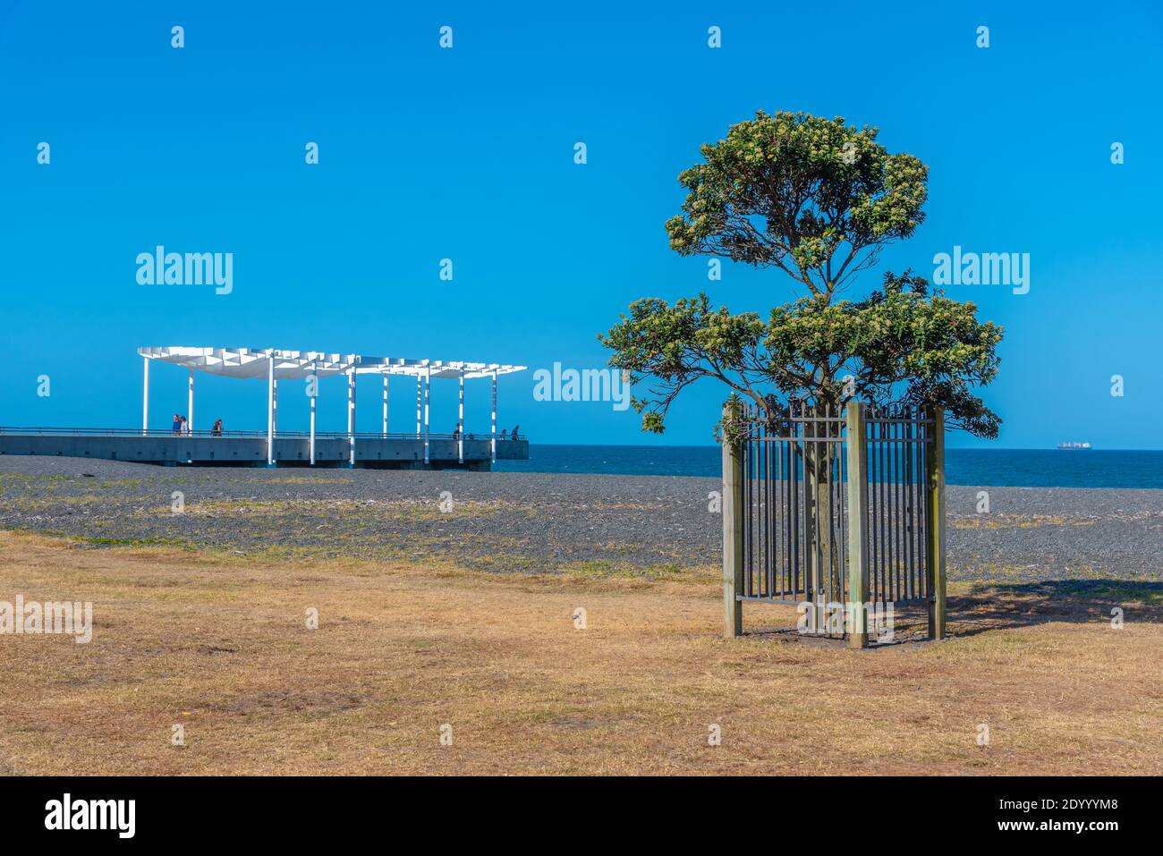 Marine Parade viewing platform in Napier, New Zealand Stock Photo - Alamy