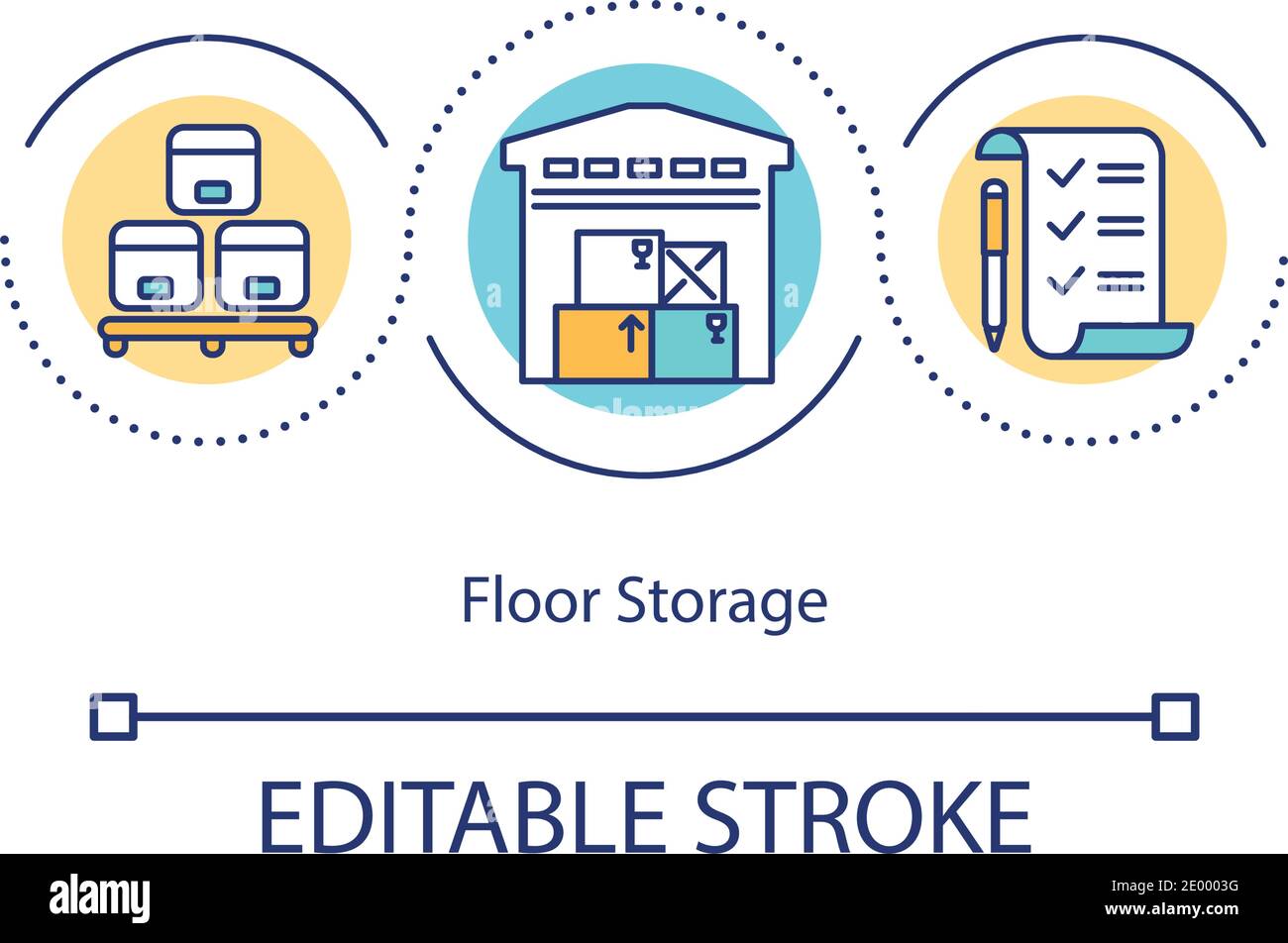 Floor storage concept icon Stock Vector Image & Art - Alamy