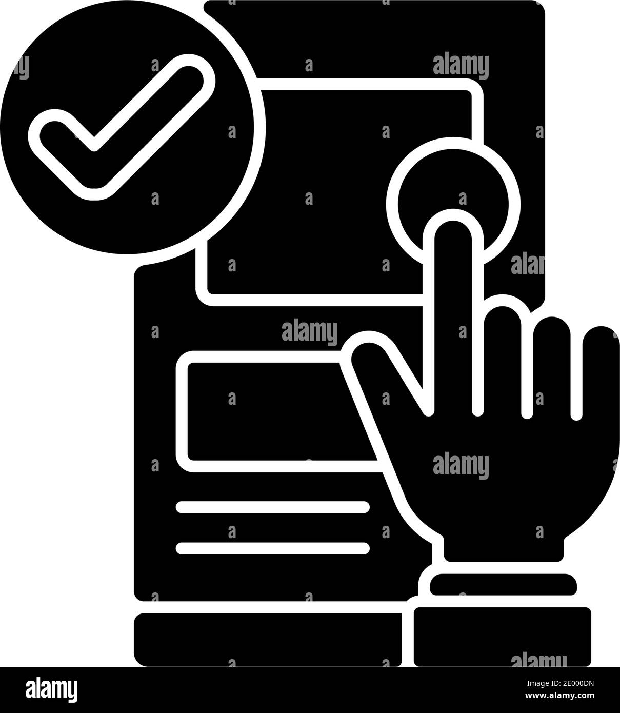 Usability black glyph icon Stock Vector Image & Art - Alamy