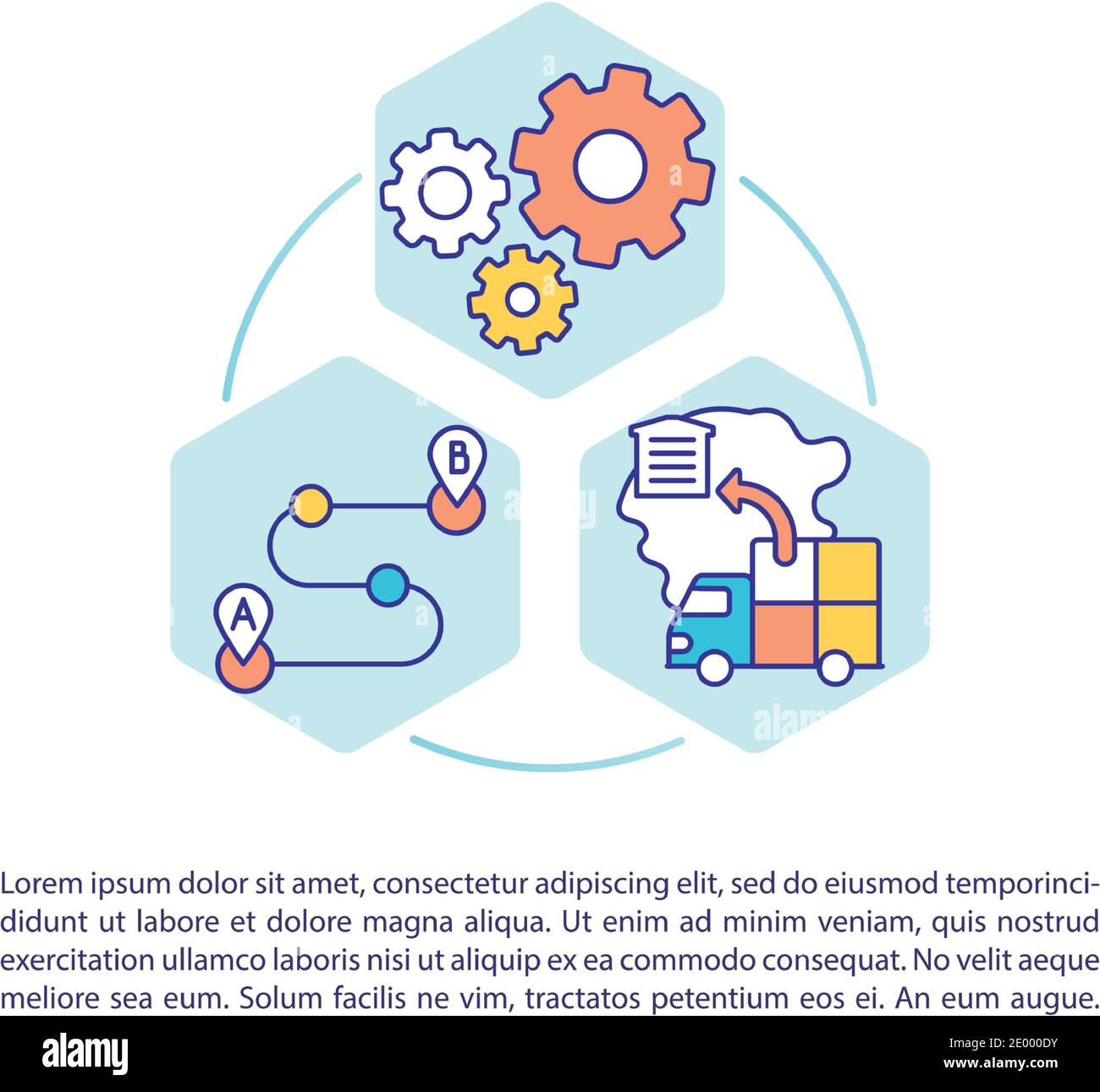 Tracking logistics concept icon with text Stock Vector Image & Art - Alamy