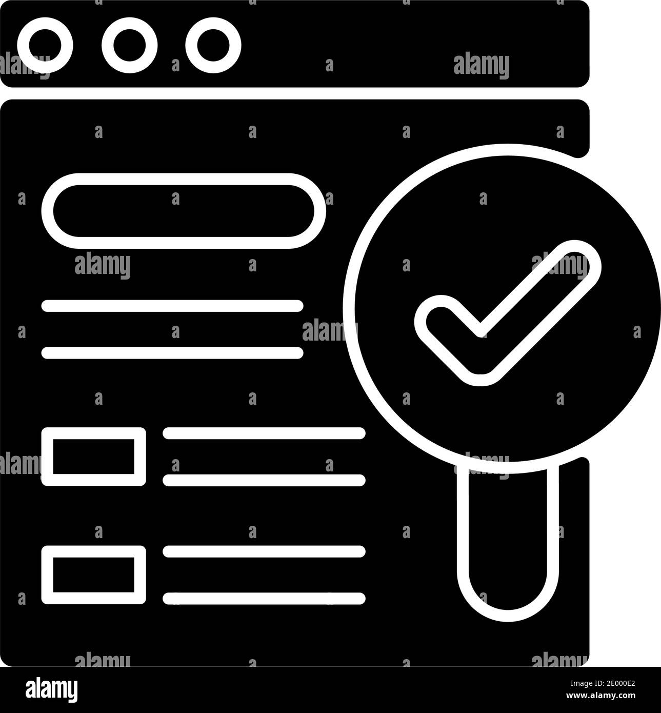 Findable black glyph icon Stock Vector Image & Art - Alamy