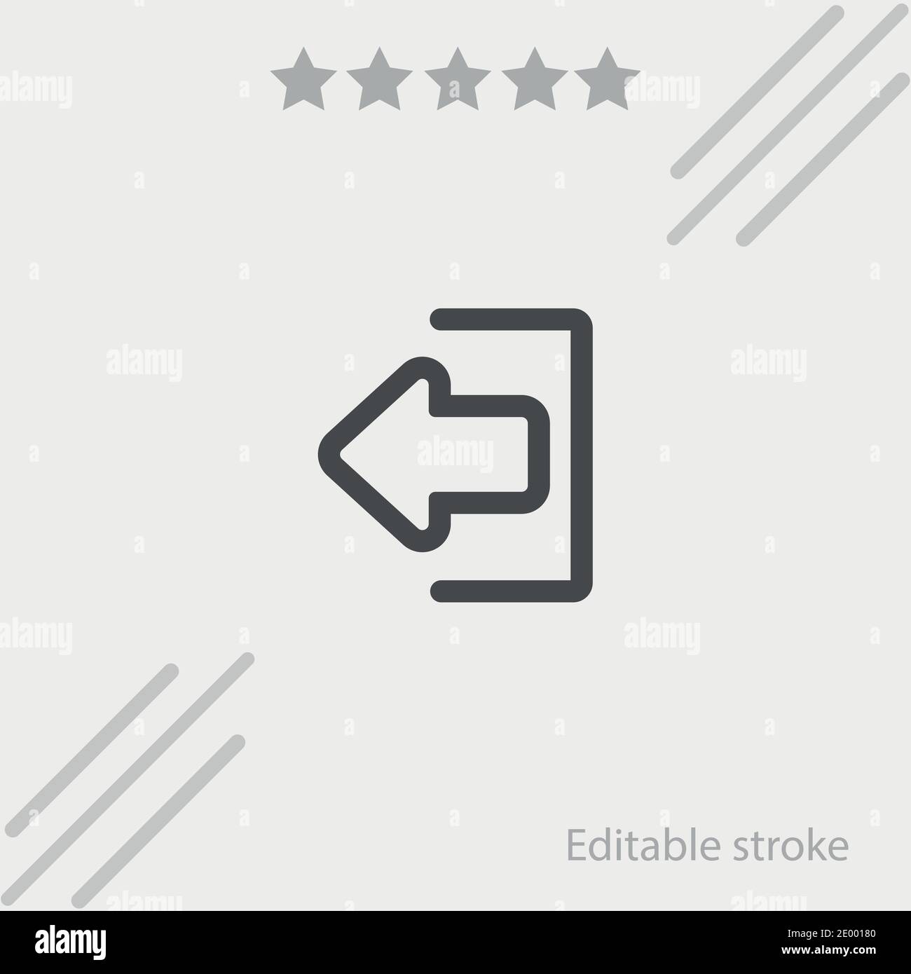 logout vector icon modern simple vector illustration Stock Vector Image ...