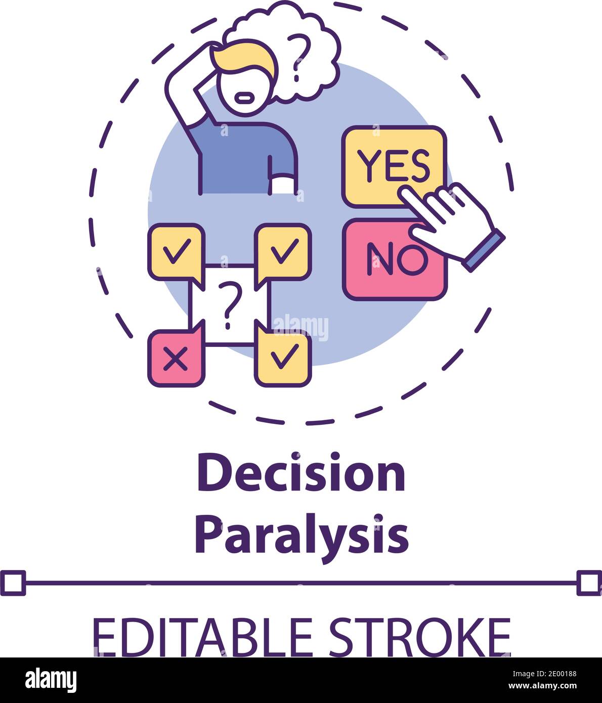Paralysis by analysis Stock Vector Images - Alamy