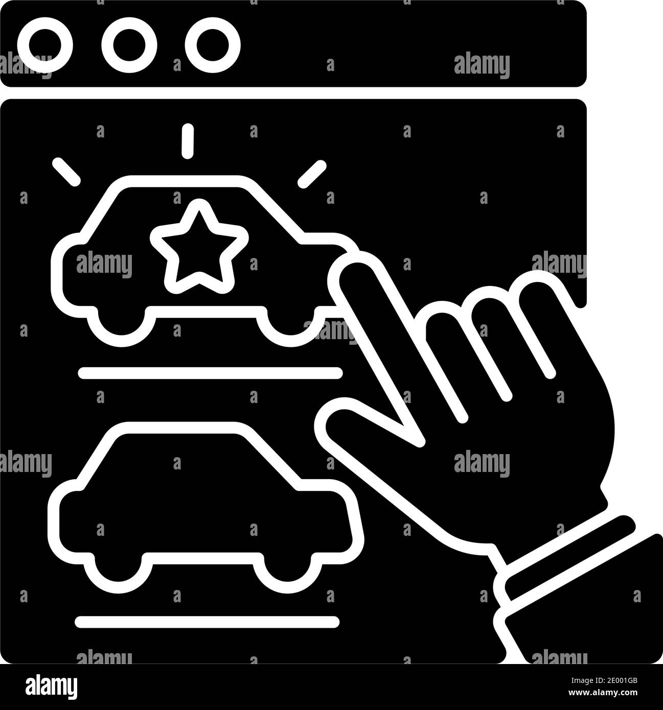 Desirable black glyph icon Stock Vector Image & Art - Alamy