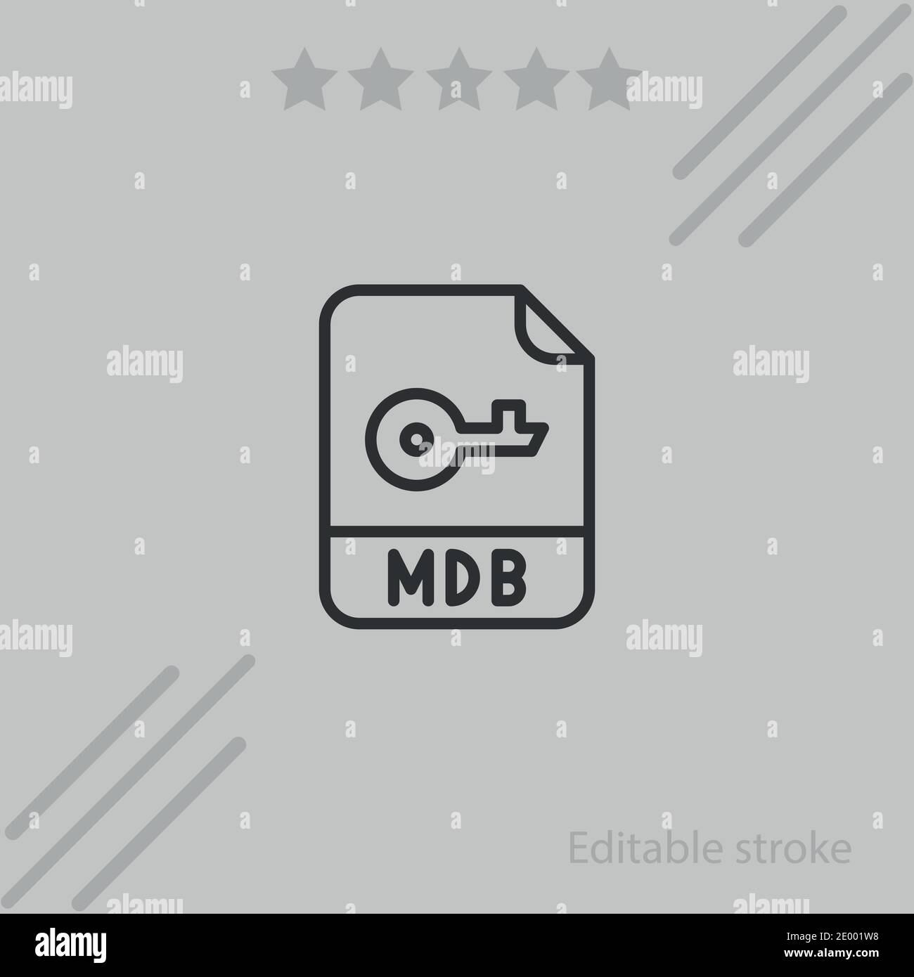 mdb vector icon modern simple vector illustration Stock Vector Image ...