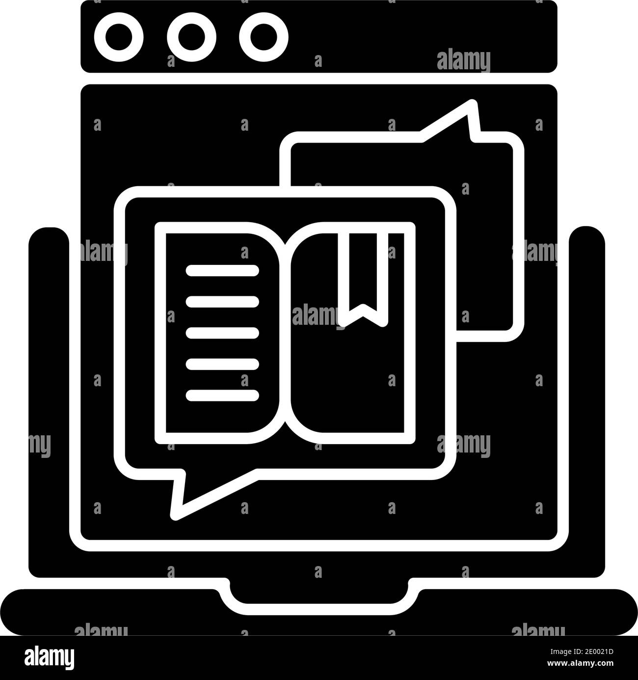 Storytelling black glyph icon Stock Vector Image & Art - Alamy