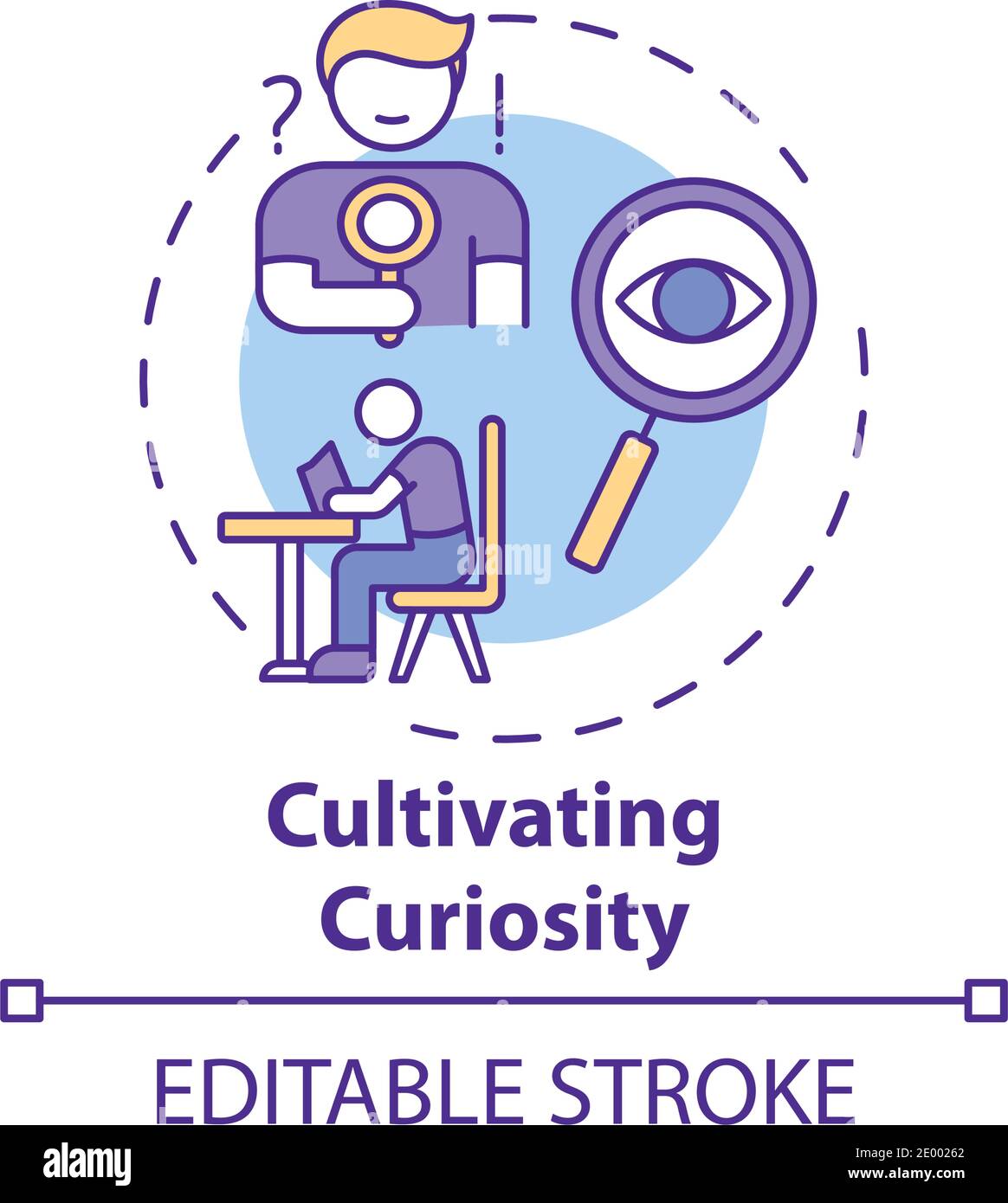 Illustration of curiosity concept hi-res stock photography and images ...