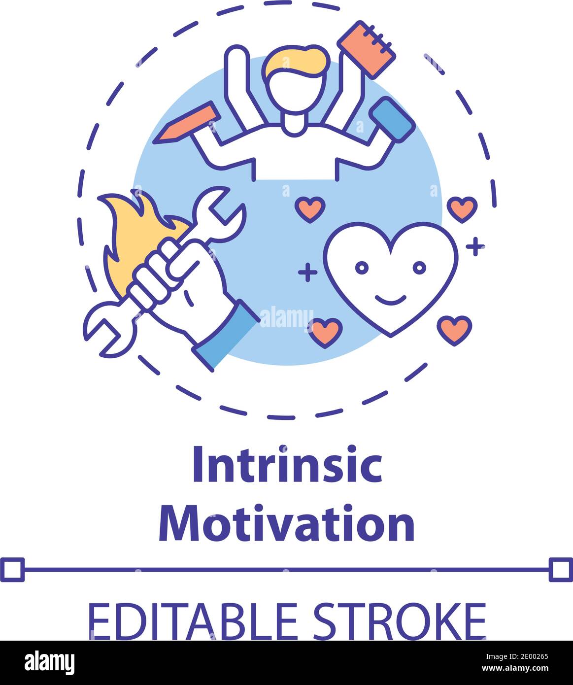 Intrinsic motivation concept icon Stock Vector Image & Art - Alamy