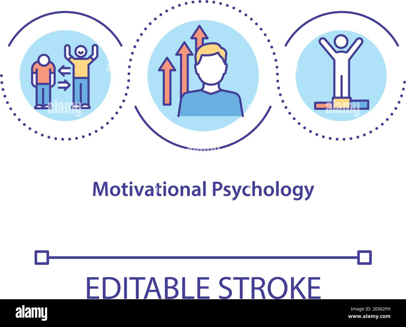 Motivational psychology concept icon Stock Vector Image & Art - Alamy