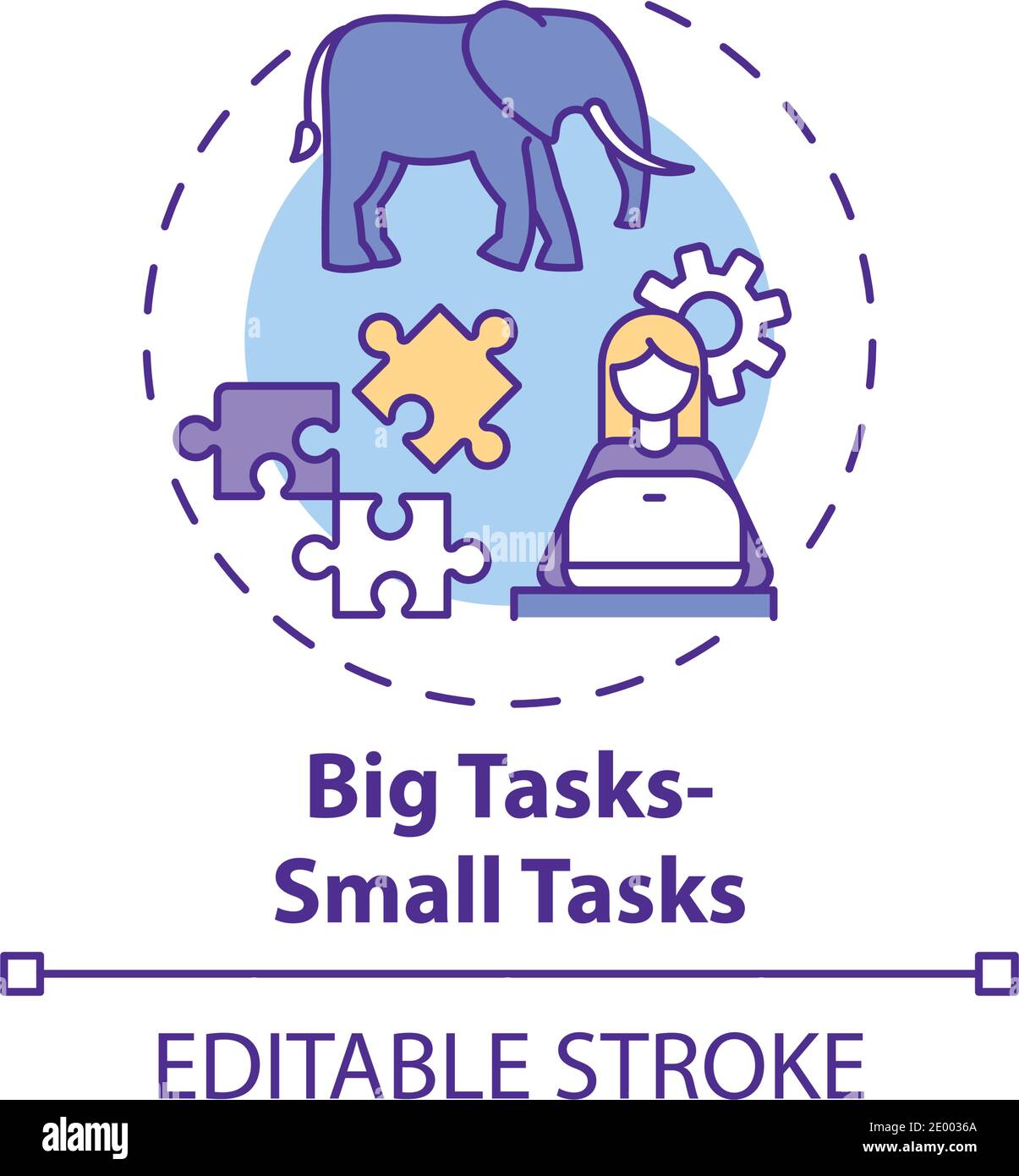 Big tasks, small tasks concept icon Stock Vector Image & Art - Alamy Big tasks, small tasks concept icon Stock Vector Image & Art - Alamy