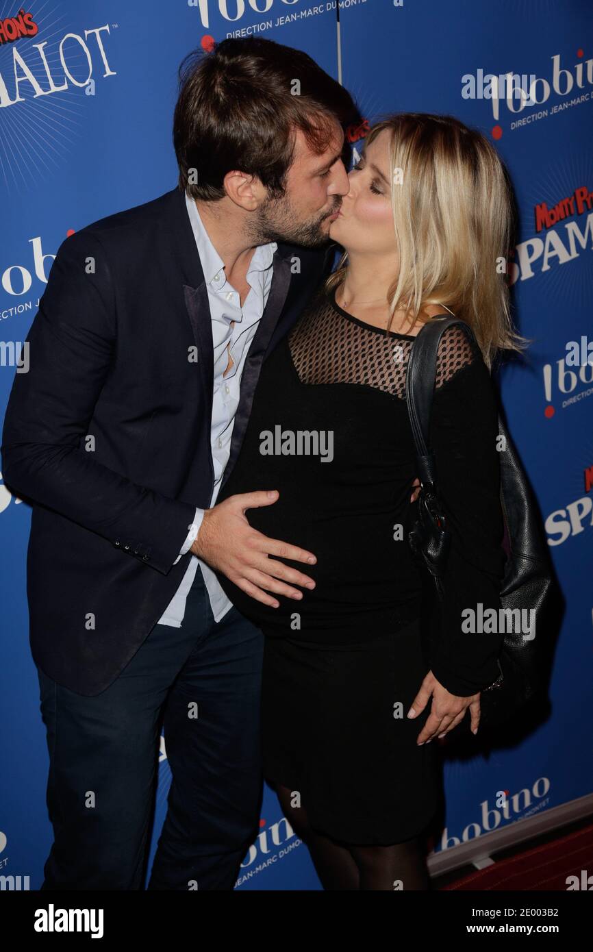 Marie Inbona and her husband attending the premiere of Spamalot held at ...