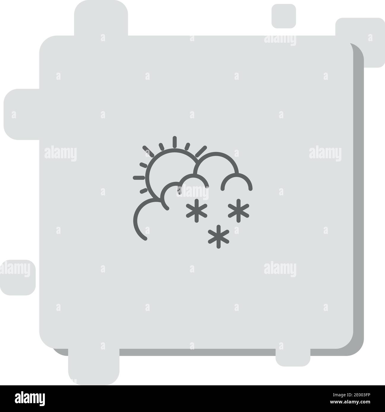 snowing vector icon modern simple vector illustration Stock Vector ...