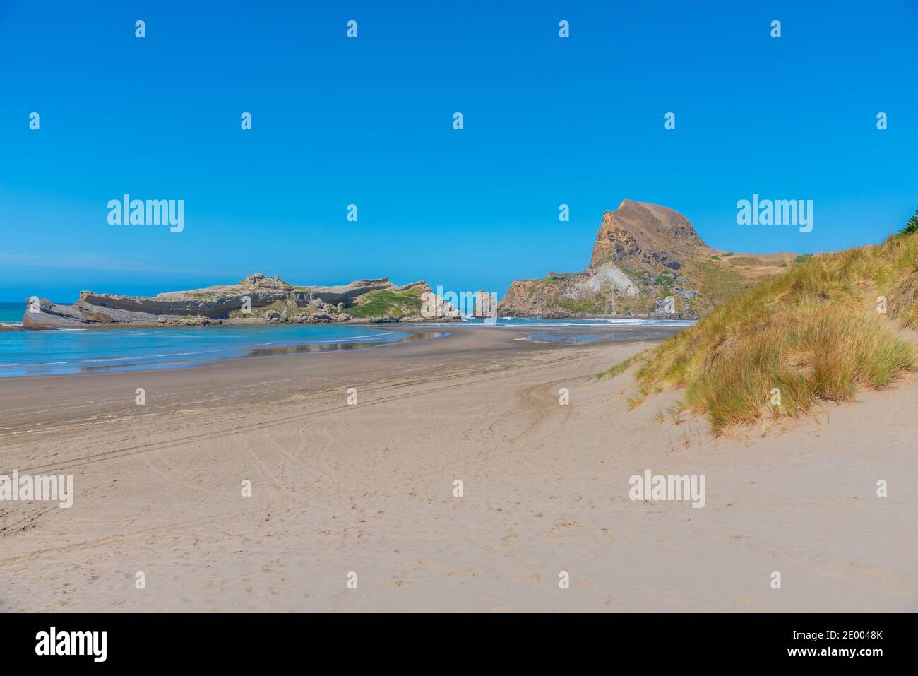 Castlepoint beach in New Zealand Stock Photo - Alamy