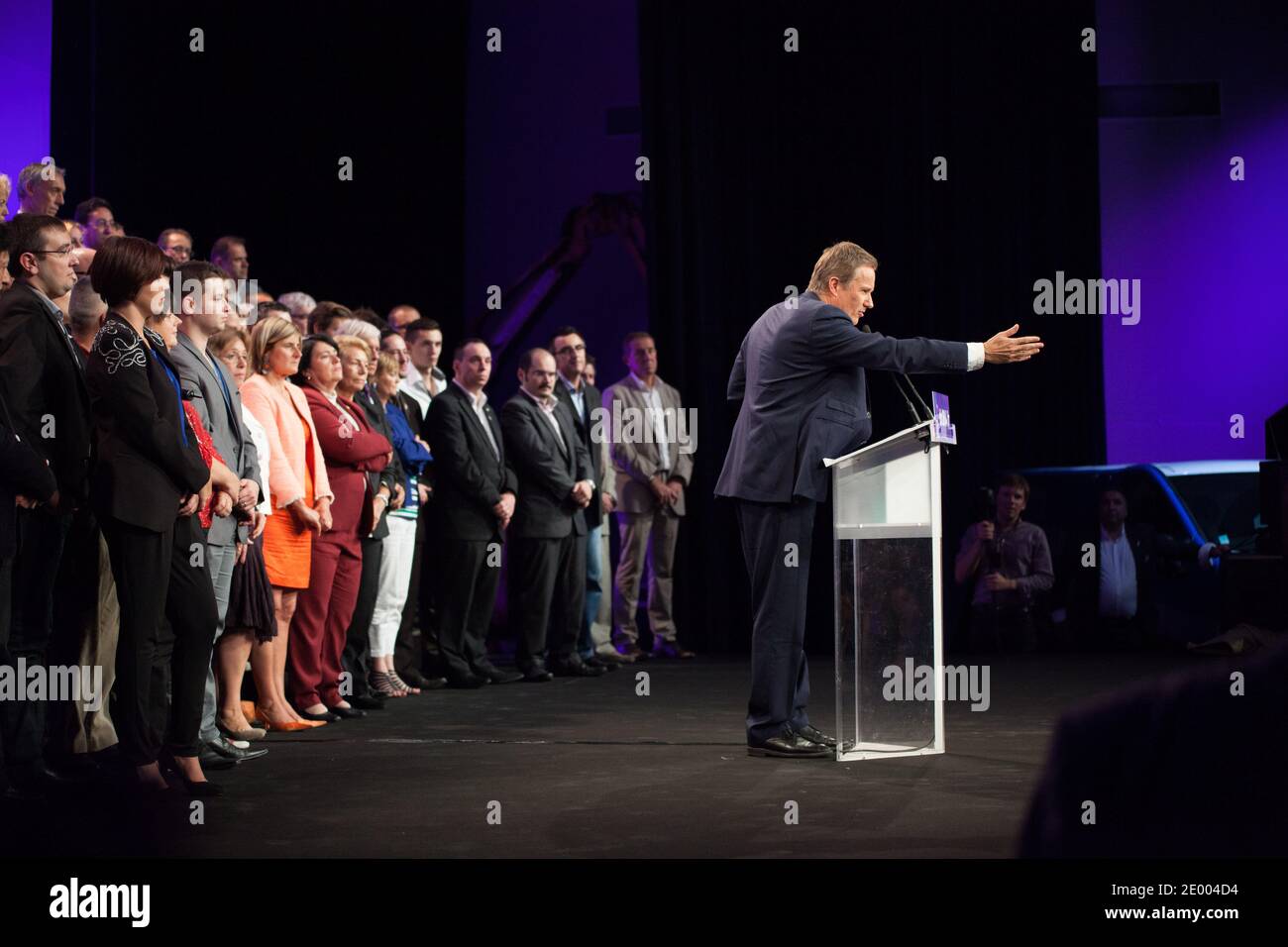 Debout la Republique (DLR) party's leader Nicolas Dupont-Aignan ...