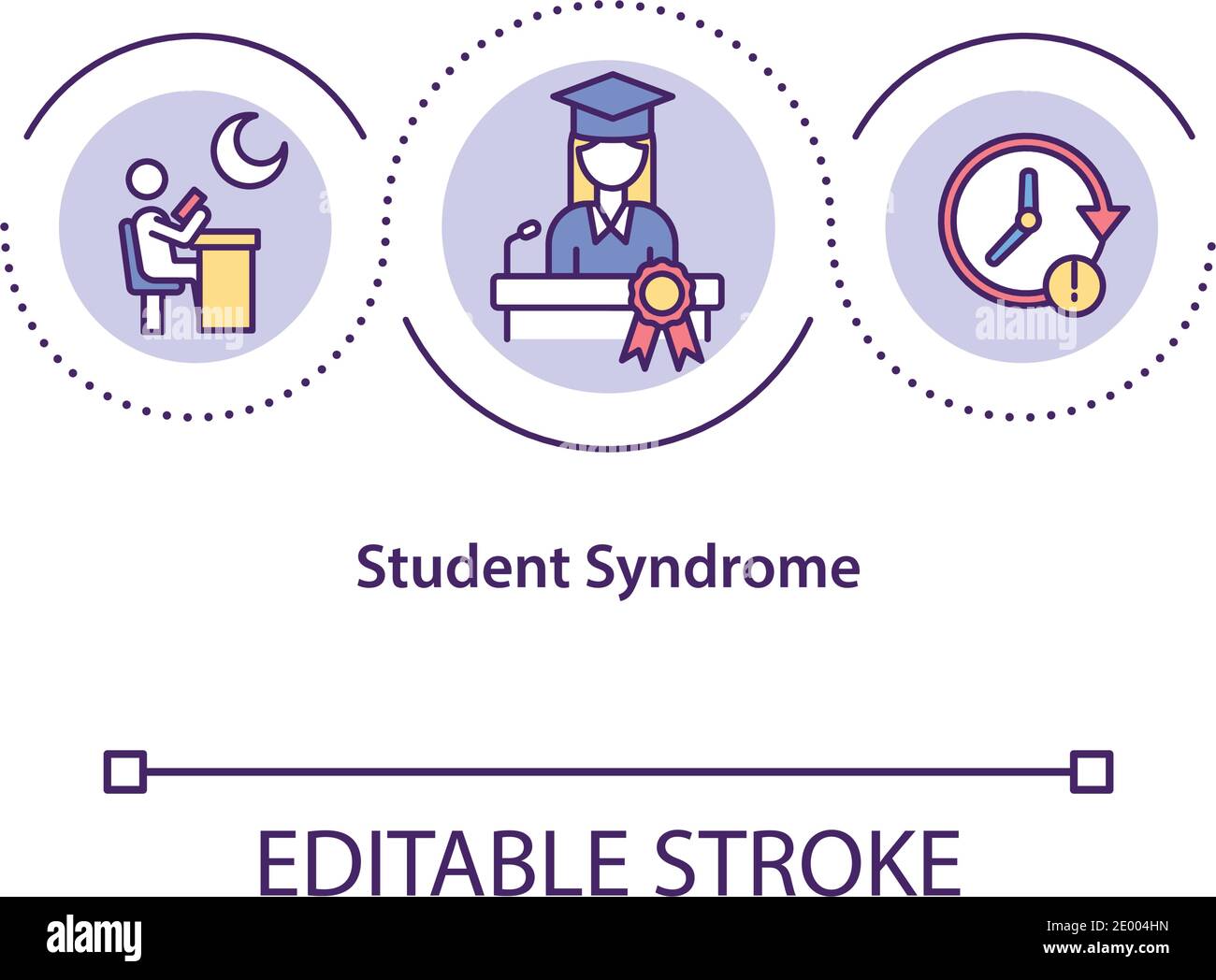 Student syndrome concept icon Stock Vector Image & Art - Alamy