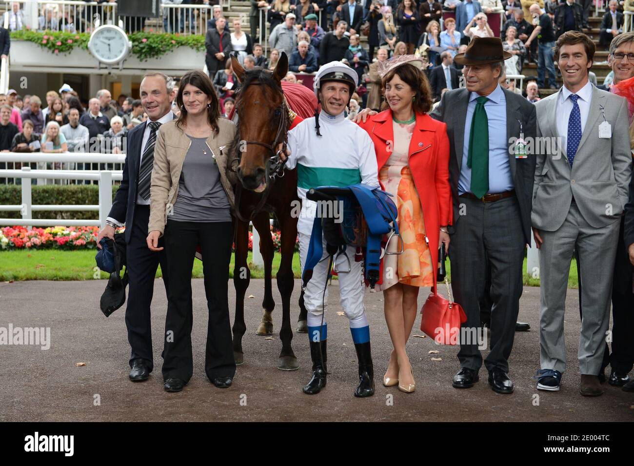 French jockey Thierry Jarnet wins one of the races of the 'Arc' day ...