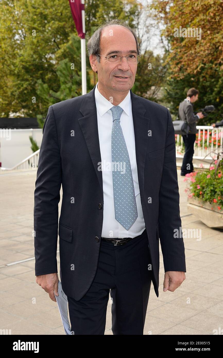 Eric Woerth attending The Qatar Prix de l'Arc de Triomphe at Hippodrome ...