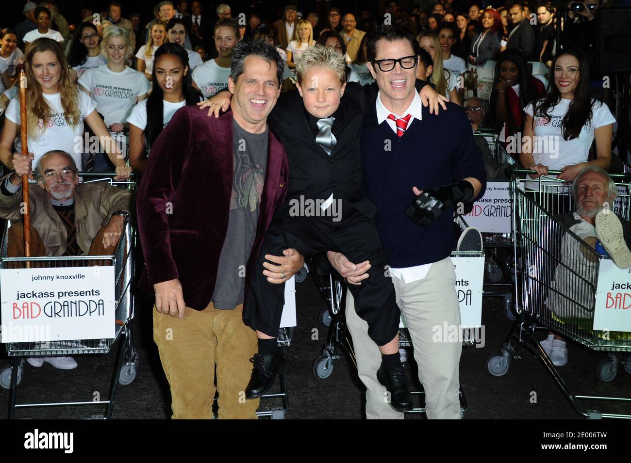 Johnny Knoxville, Jackson Nicoll and Jeff Tremaine attending the gala ...