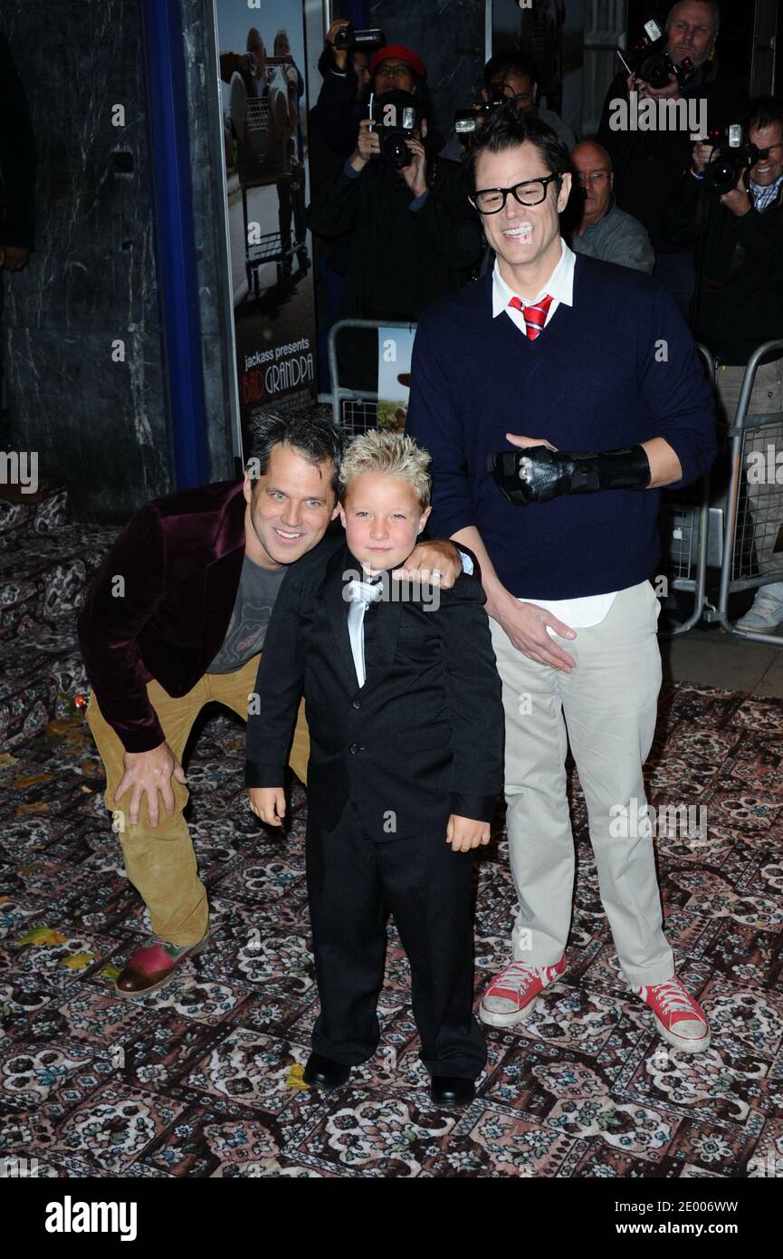 Johnny Knoxville, Jackson Nicoll and Jeff Tremaine attending the gala ...