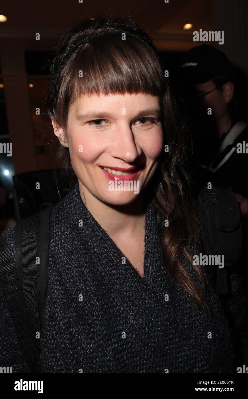 Camille arrives at the taping of the TV Show Vivement Dimanche held at ...