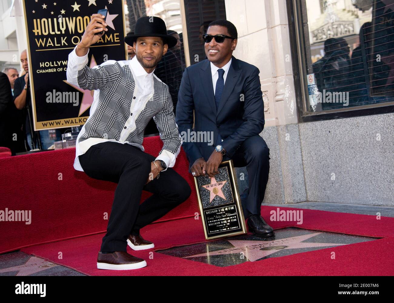 Usher attends the ceremony honoring Kenny "Babyface" Edmonds with a ...