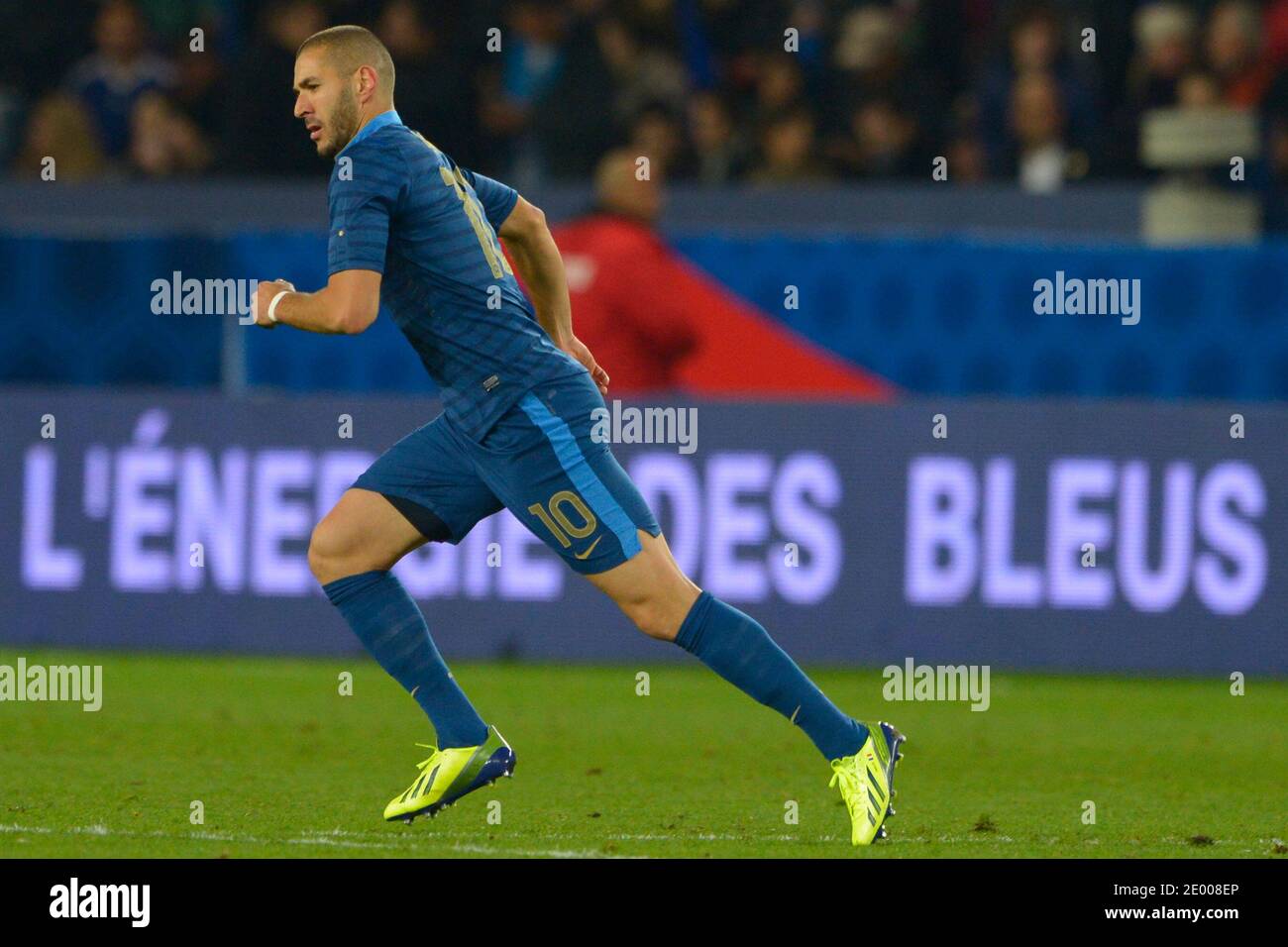 France's Karim Benzema during the Friendly International Football match ...