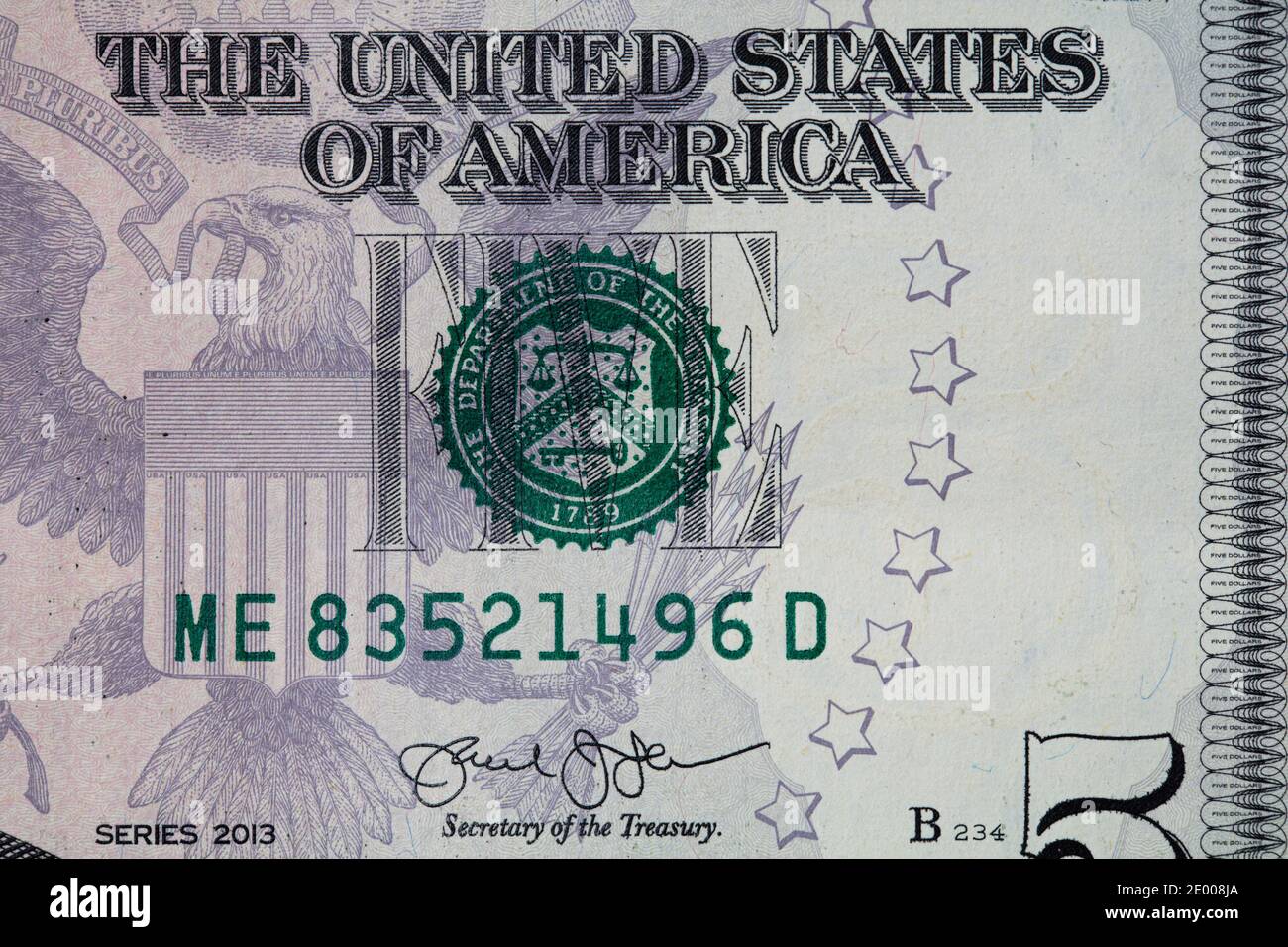 5 dollar bill hi-res stock photography and images - Alamy