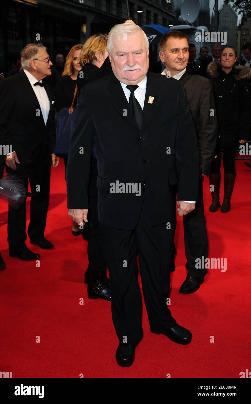 Lech Walesa attending the 'Walesa Man Of Hope' Premiere at Odeon West ...